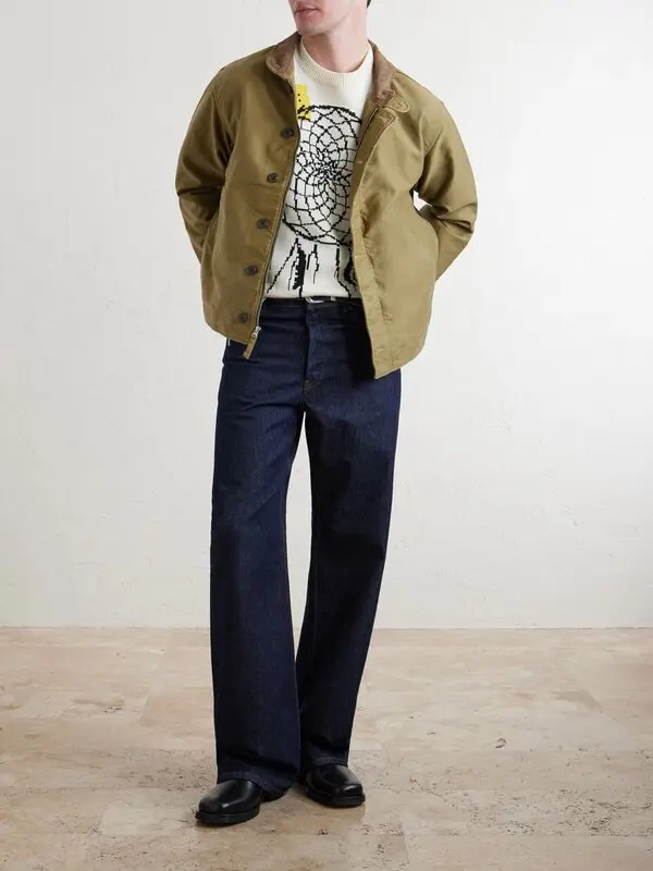 Kapital Peckish Dream Catcher Intarsia Cotton-blend Sweater