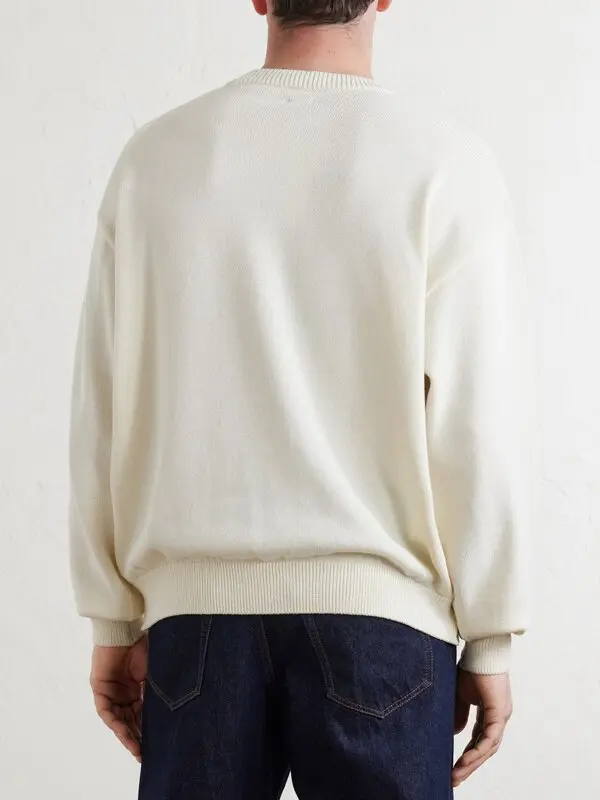 Kapital Peckish Dream Catcher Intarsia Cotton-blend Sweater