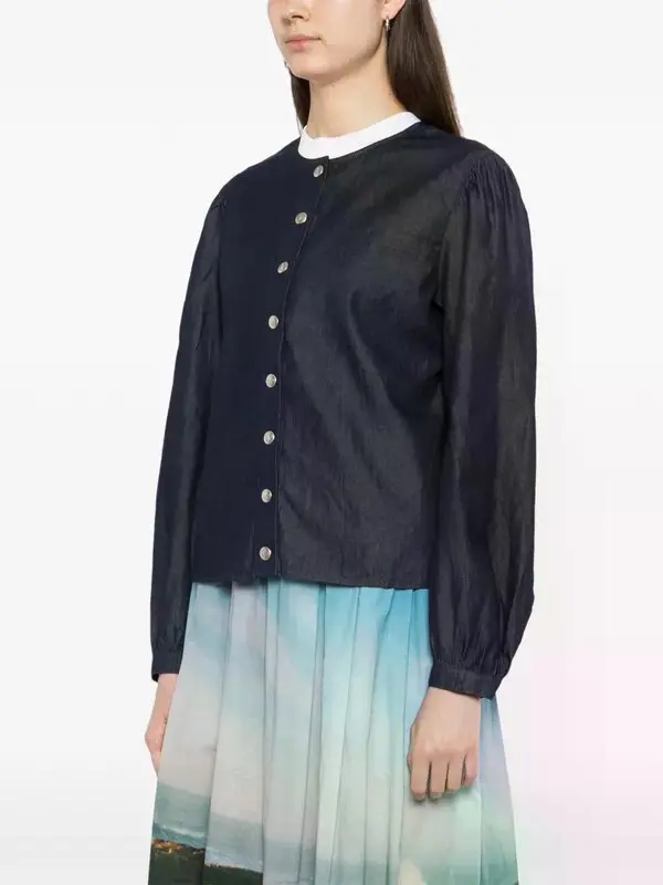 AGNES B. Denim Caraco Jacket