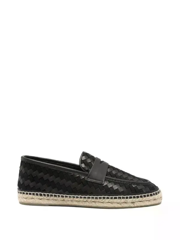 CastaÑer Woven Penny Espadrilles - Black