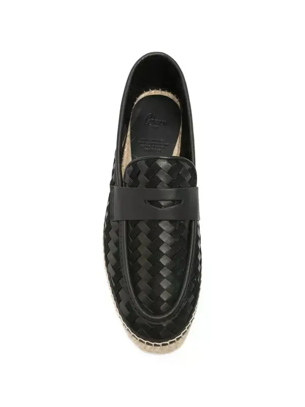 CastaÑer Woven Penny Espadrilles - Black