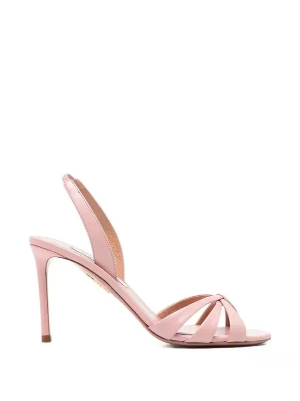AQUAZZURA Strappy Knotted Sandals - Pink
