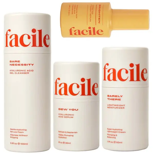 FACILE Core Four Skincare System With Brighten Serum - One-color