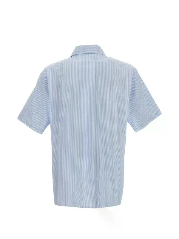 MAISON MARGIELA Pinstripe Chest-pocket Shirt - Blue