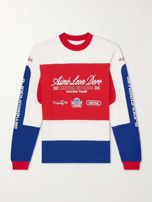 Aimé Leon Dore Motocross Printed Cotton-jersey T-shirt