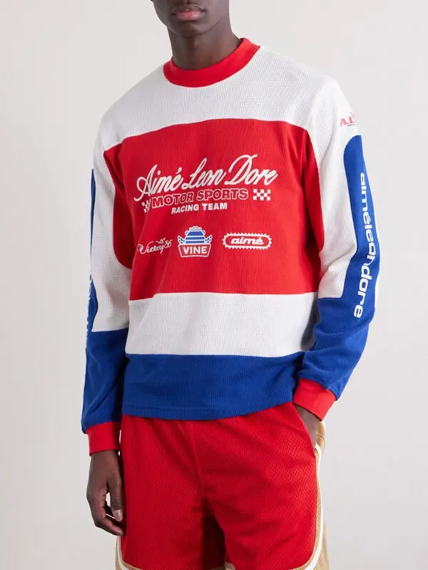 Aimé Leon Dore Motocross Printed Cotton-jersey T-shirt