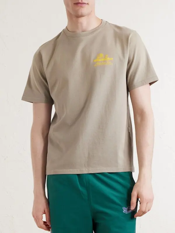 Aimé Leon Dore Unisphere Logo-print Cotton-jersey T-shirt