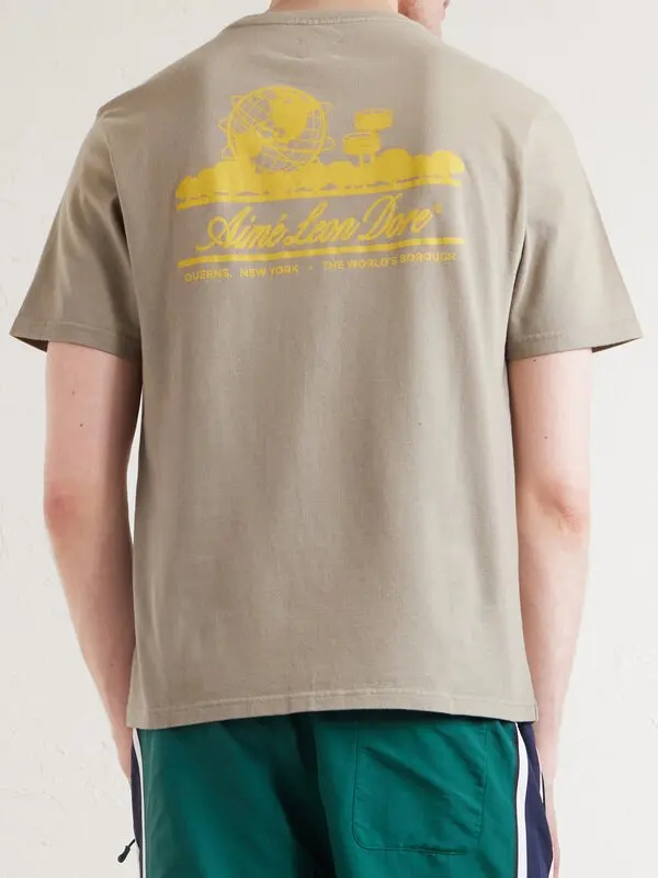 Aimé Leon Dore Unisphere Logo-print Cotton-jersey T-shirt