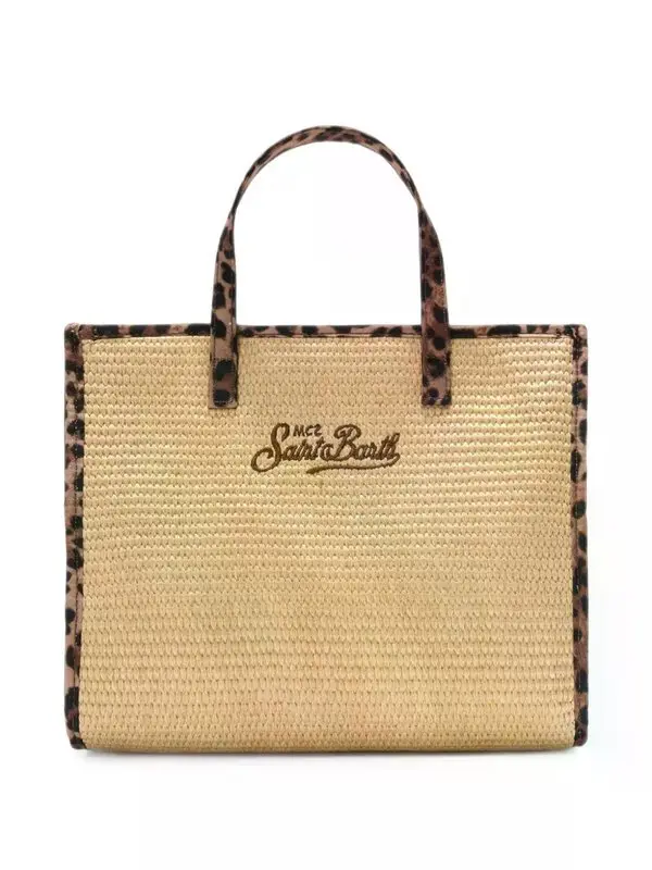 MC2 SAINT BARTH Vivian Leopard Print Tote Bag