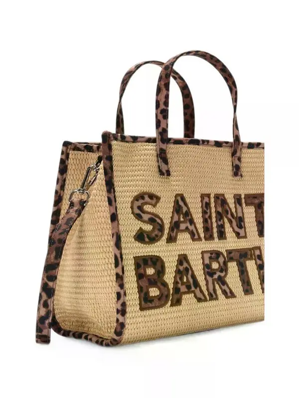 MC2 SAINT BARTH Vivian Leopard Print Tote Bag