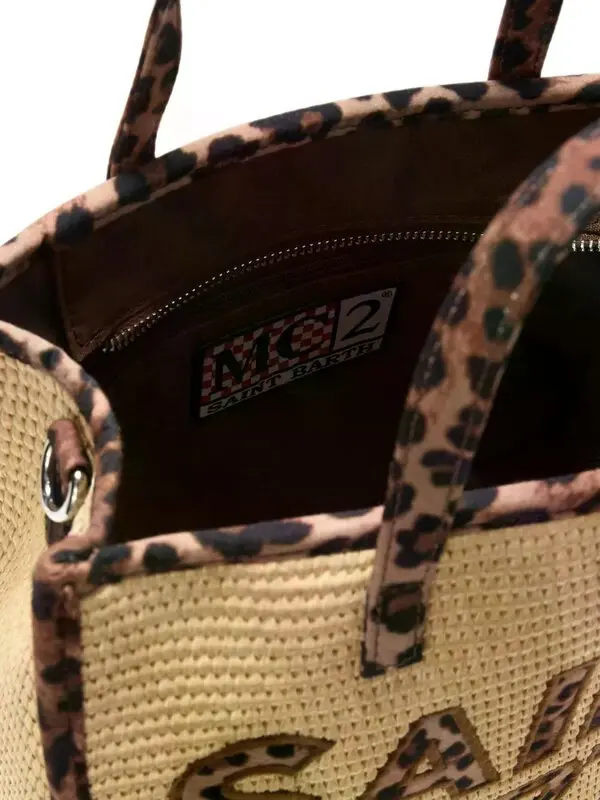 MC2 SAINT BARTH Vivian Leopard Print Tote Bag