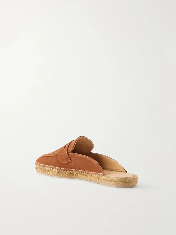 CastaÑer Nando Suede Backless Espadrilles - Brown