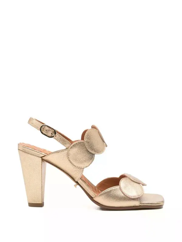 Chie Mihara Circle Strap Sandals - Gold
