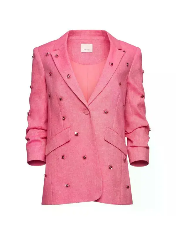 Cinq À Sept Paillette Detailed Blazer - Pink
