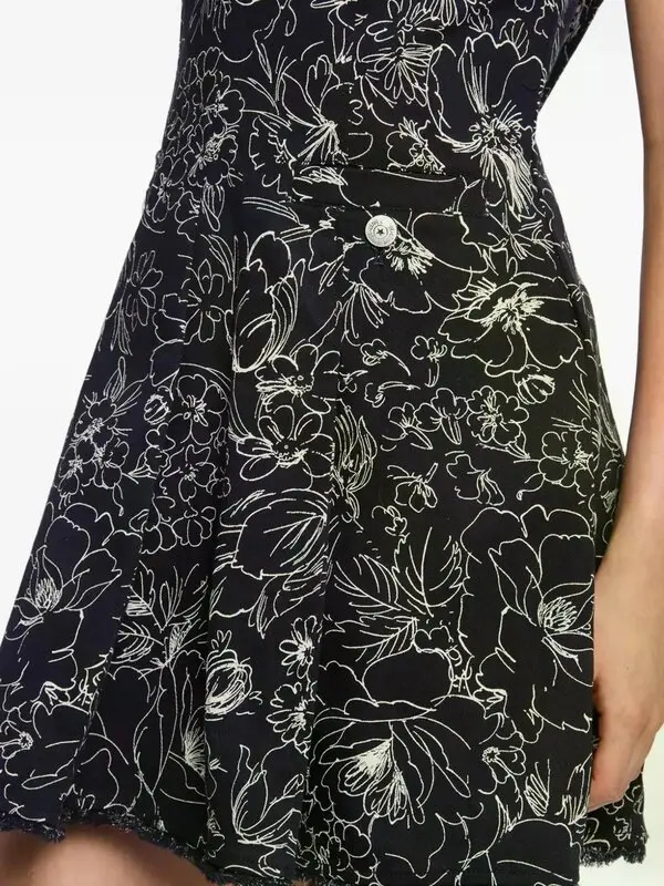 Cinq À Sept Nova Floral Mini Dress - Blue