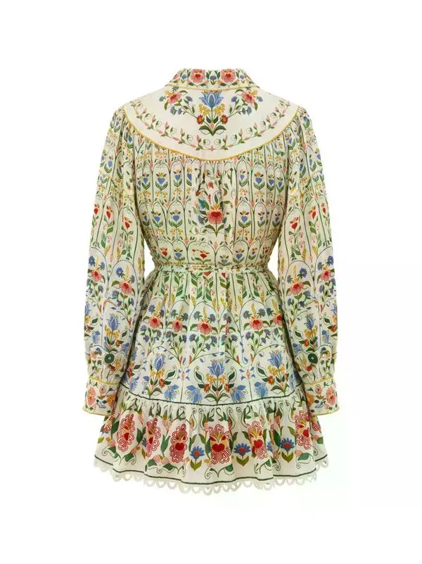 Farm Rio Floral Print Mini Dress