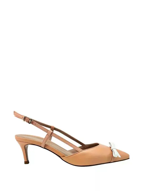 MADISON.MAISON Alessia Leather Slingback Pumps - Pink