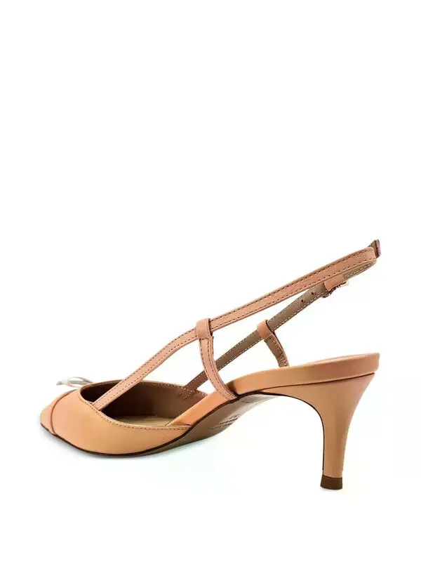 MADISON MAISON Alessia Leather Slingback Pumps - Pink