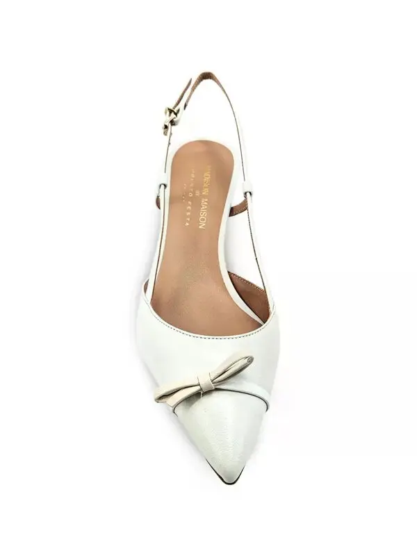 MADISON MAISON Alessia Slingback Pumps - White