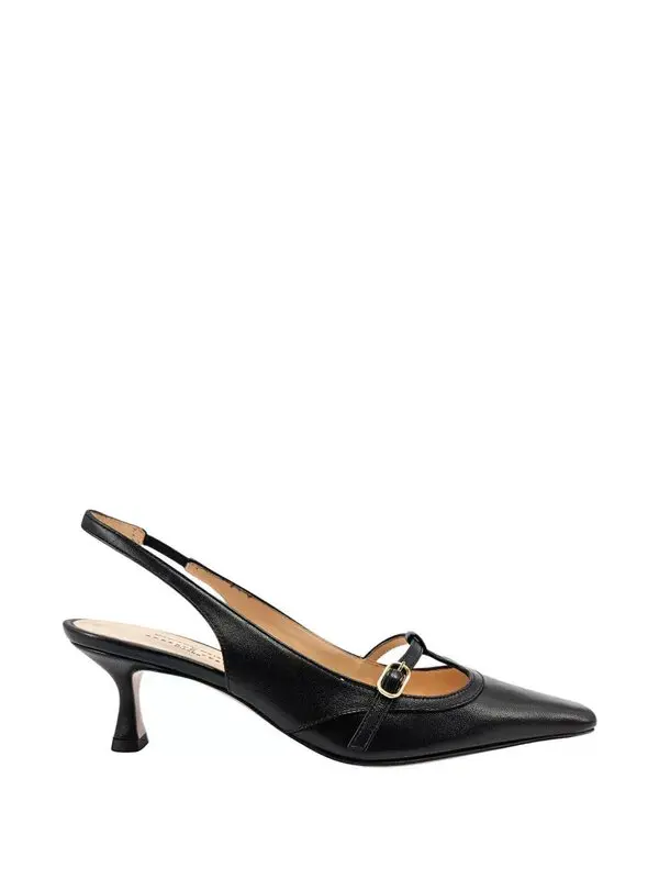 MADISON.MAISON Penny Buckle Slingback Pumps - Black