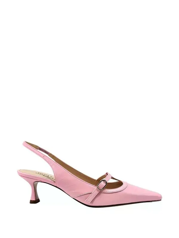 MADISON.MAISON Penny Buckle-strap Slingback Pumps - Pink