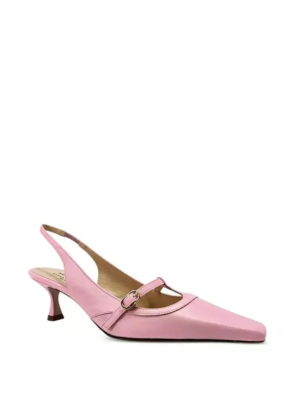 MADISON MAISON Penny Buckle-strap Slingback Pumps - Pink