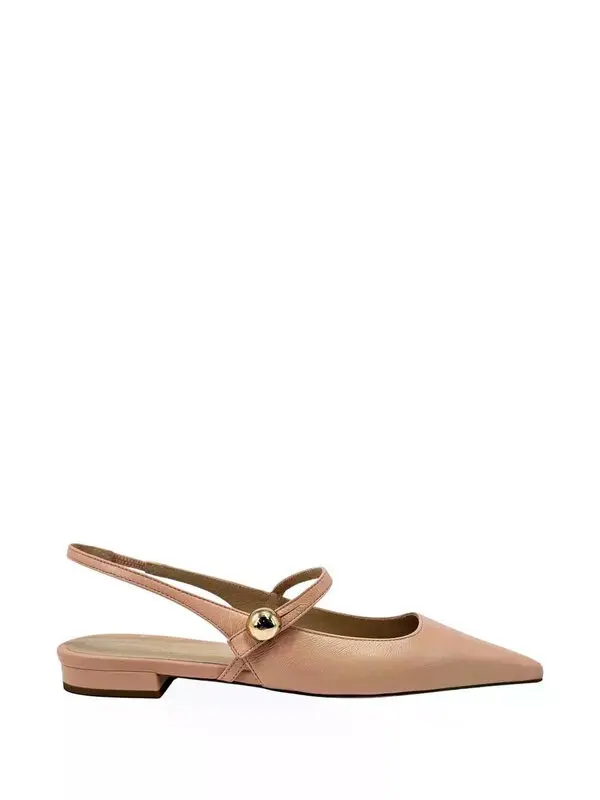 MADISON.MAISON Binta Leather Slingback Pumps - Pink