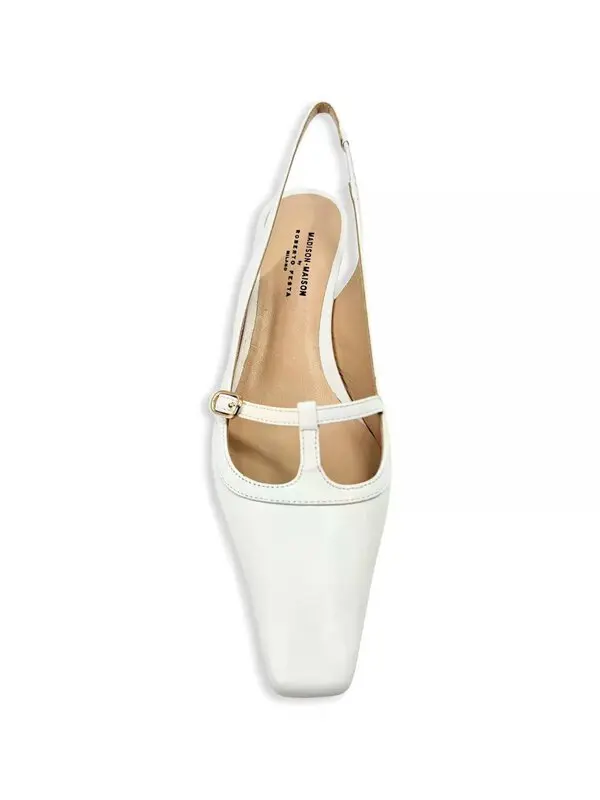 MADISON MAISON Penny Slingback Pumps - White