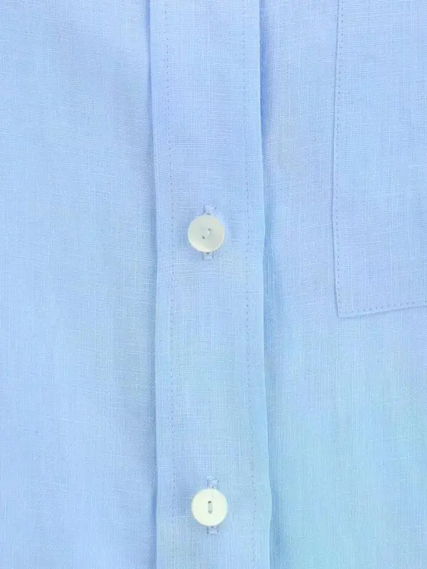 LARDINI Linen Button-up Shirt
