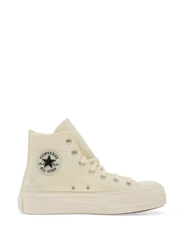 CONVERSE Chuck Taylor All Star Flower Embellished Sneakers - Neutrals