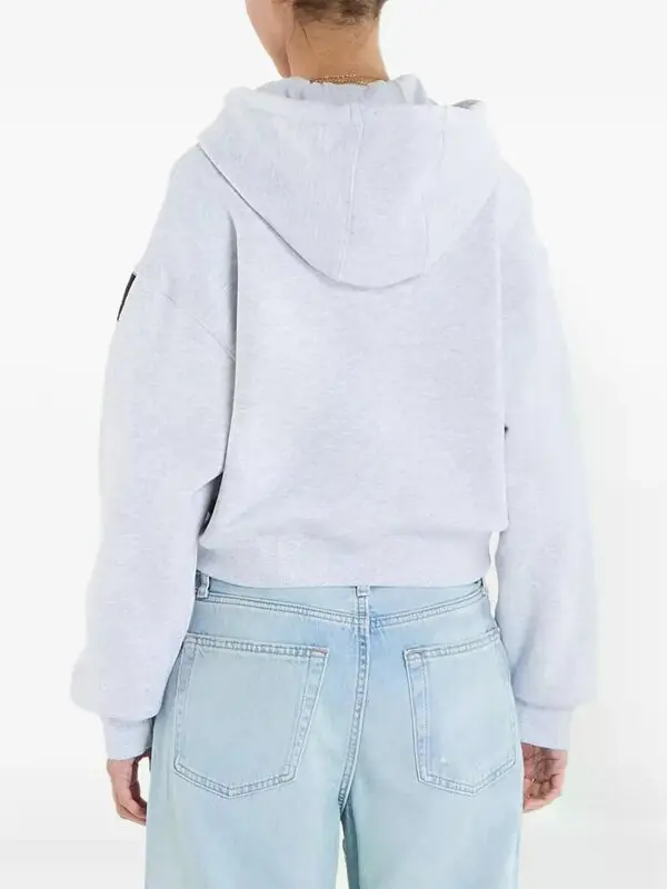 Adidas Equipment Cropped Zip Hoodie - Grey