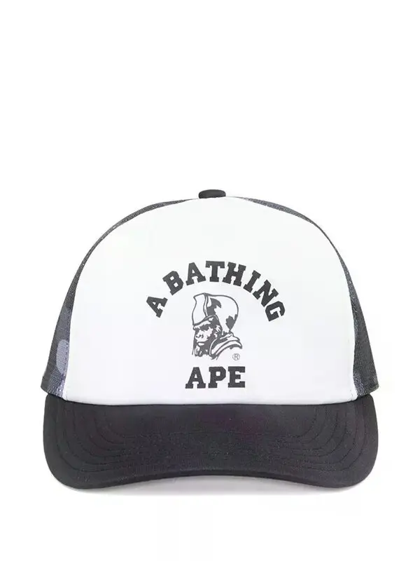 A BATHING APE Camo-print Cap - Black