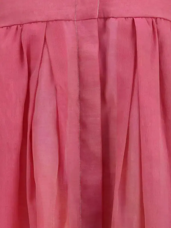 SARA ROKA Mariaedna Colour-block Pleated Maxi Dress