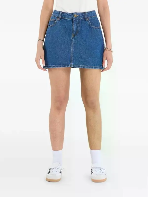 Adidas 3-stripes Denim Skirt - Blue
