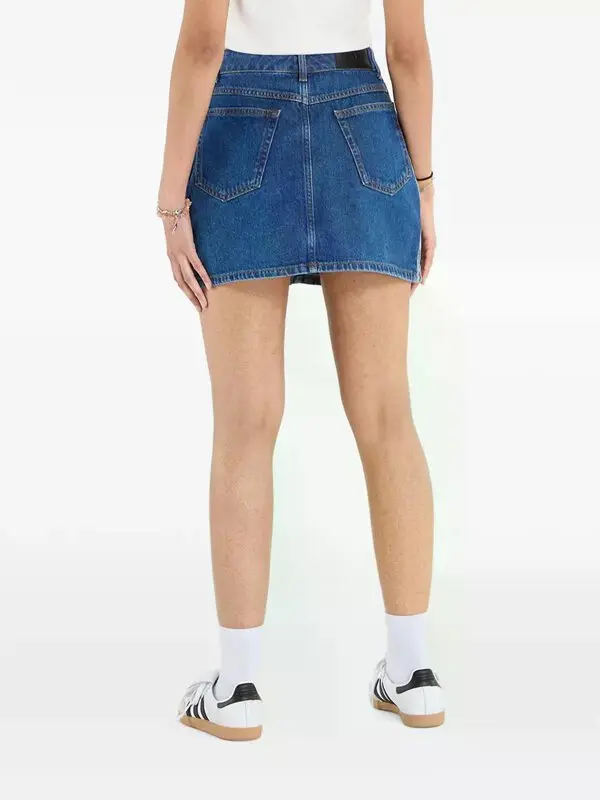 Adidas 3-stripes Denim Skirt - Blue