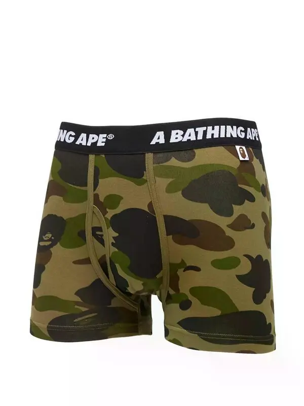 A BATHING APE Camo Trunks - Green