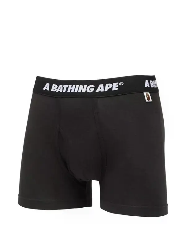 A BATHING APE Logo-waistband Boxers - Black