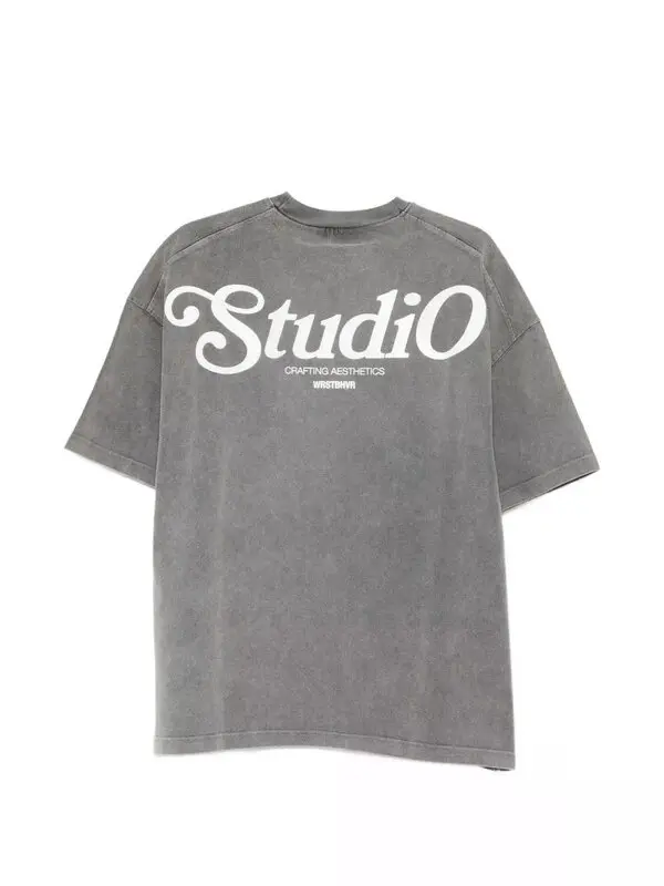 WRSTBHVR Logo-print T-shirt - Grey