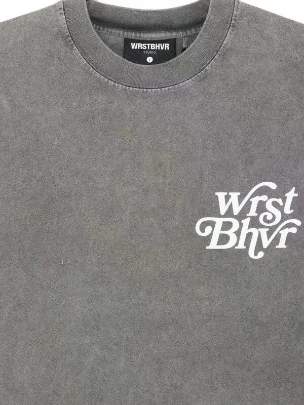 WRSTBHVR Logo-print T-shirt - Grey