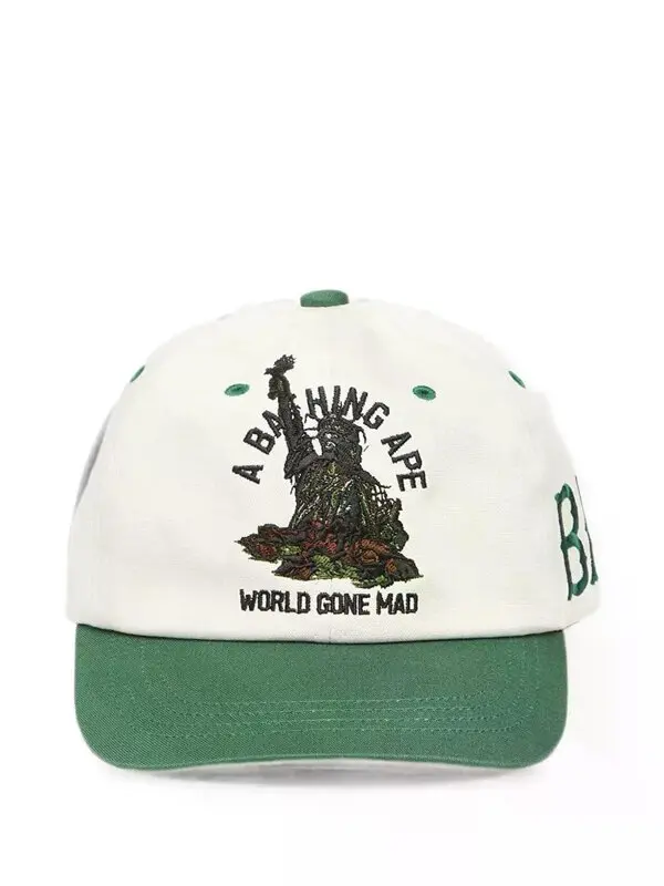 A BATHING APE Graphic Cotton Cap - Neutrals
