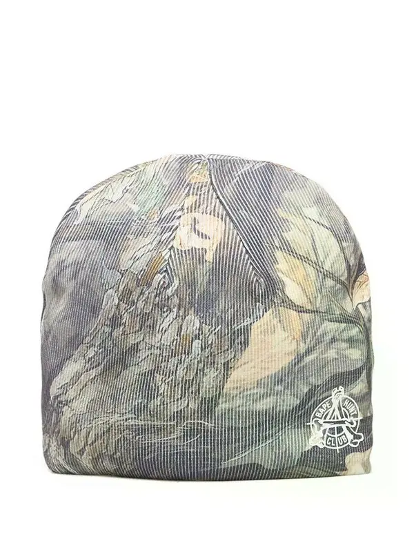 A BATHING APE Tree Edge Camo Beanie Hat - Grey