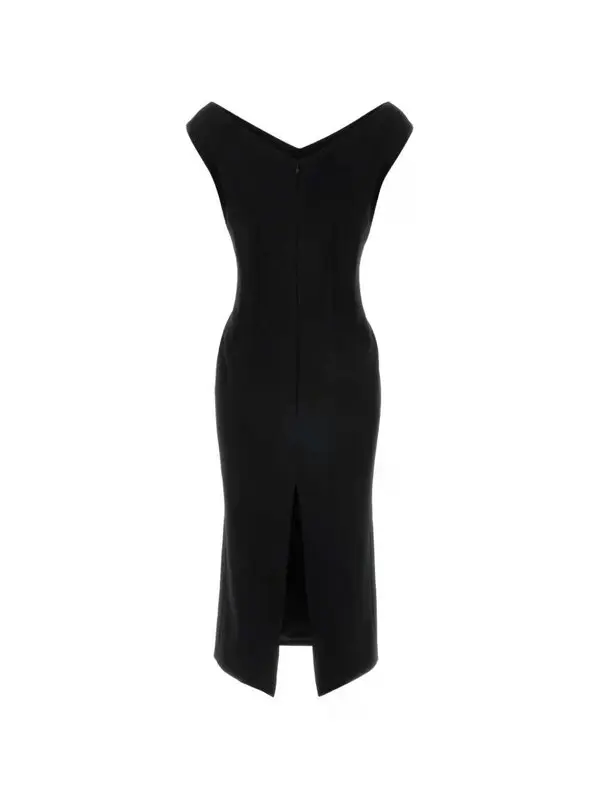 JIL SANDER Technical Crêpe Dress - Black