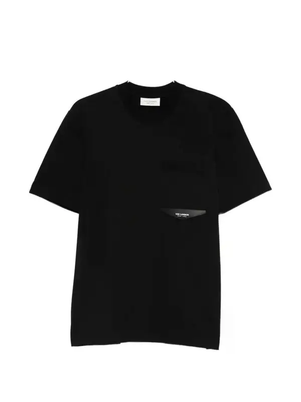 YES LONDON Round-neck Pocket T-shirt - Black