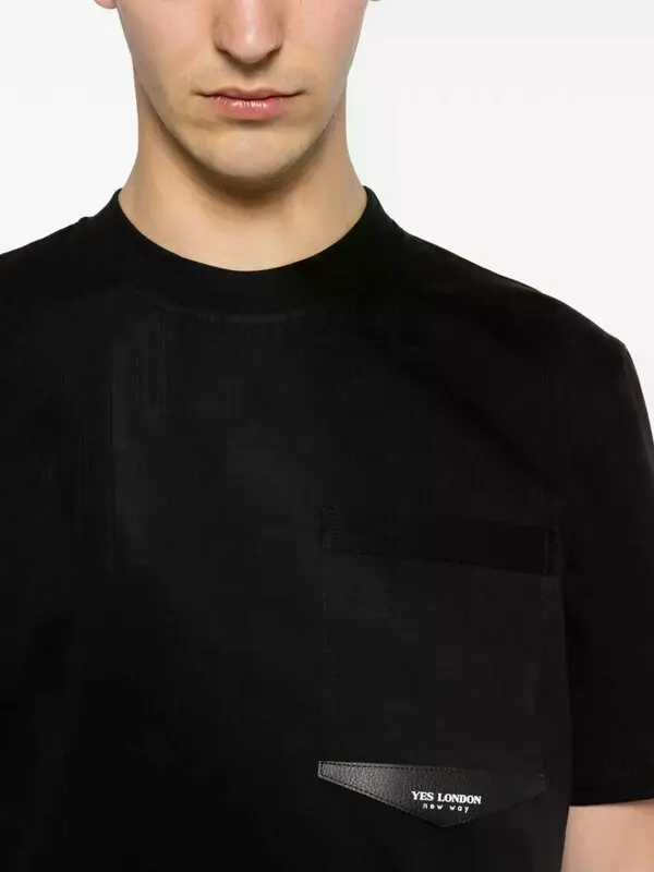 YES LONDON Round-neck Pocket T-shirt