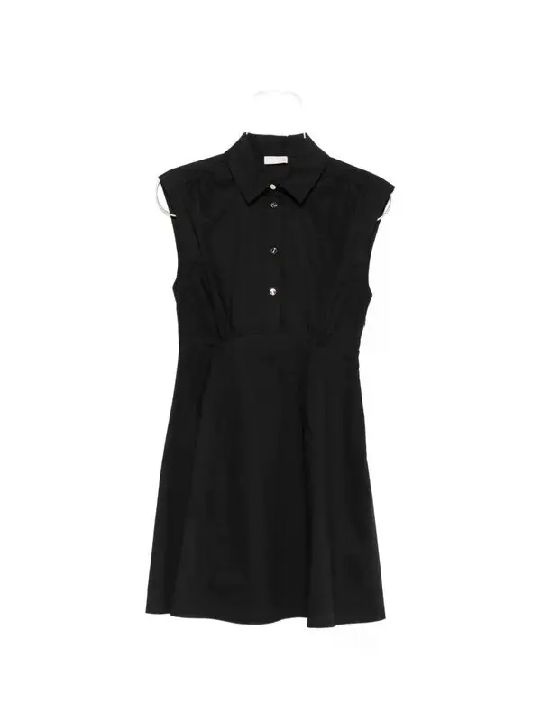 Liu Jo Buttoned Collared Dress - Black