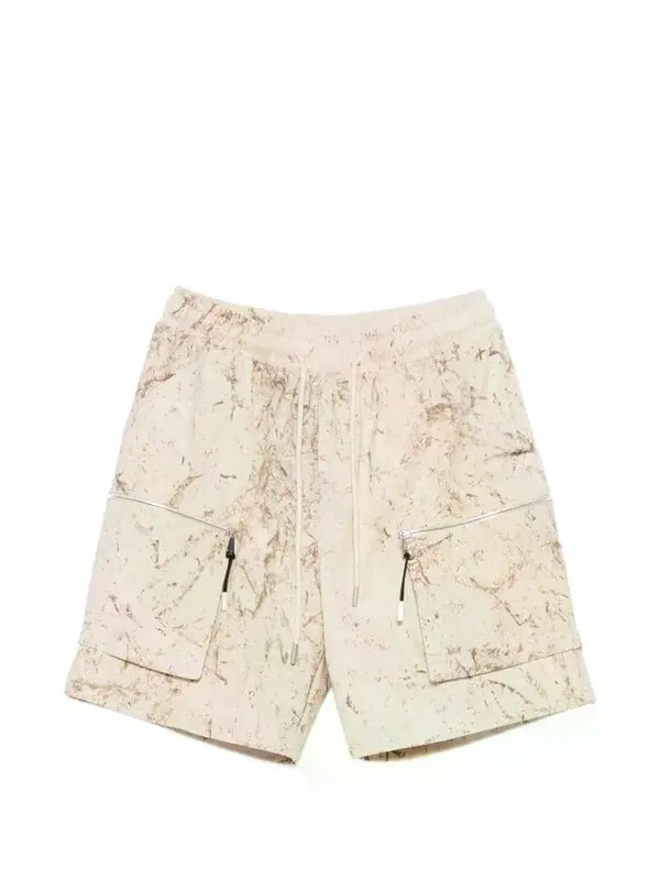 YES LONDON Pocket Drawstring Shorts - Neutrals