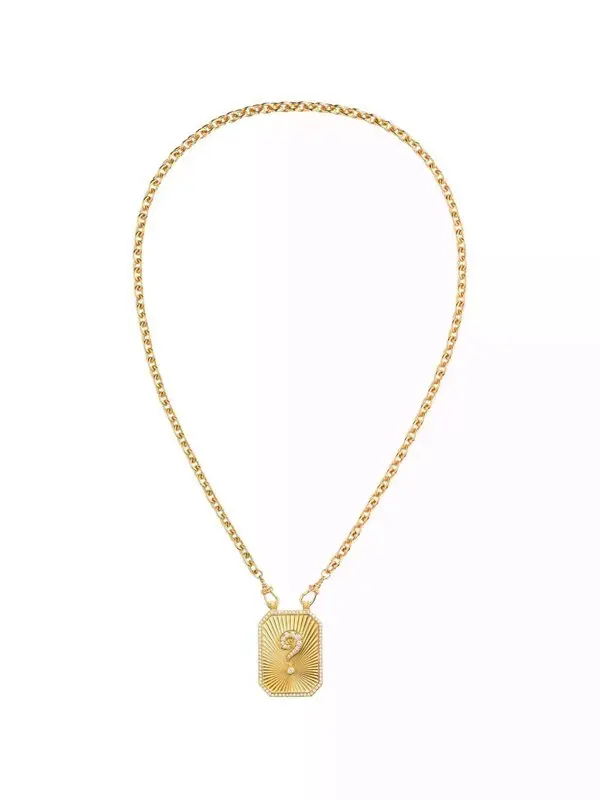 MARIE LICHTENBERG Diamond Scapular Necklace - Gold