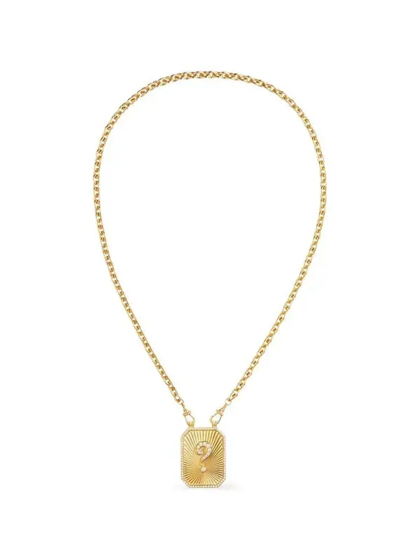 MARIE LICHTENBERG Diamond Scapular Necklace - Gold