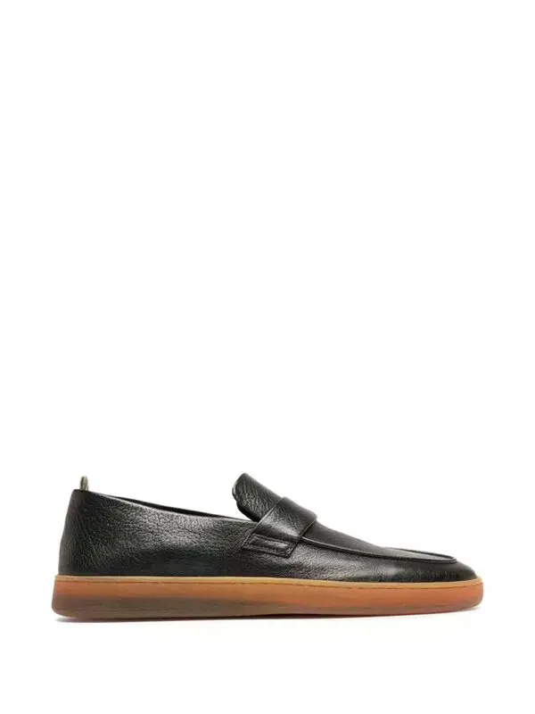 Officine Creative Herbie Textured Loafers - Black