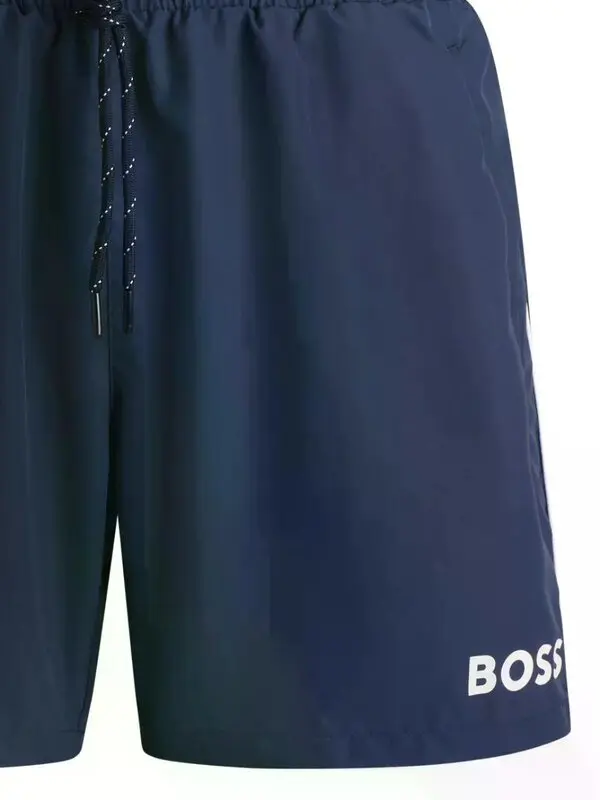 BOSS Logo-print Swim Shorts